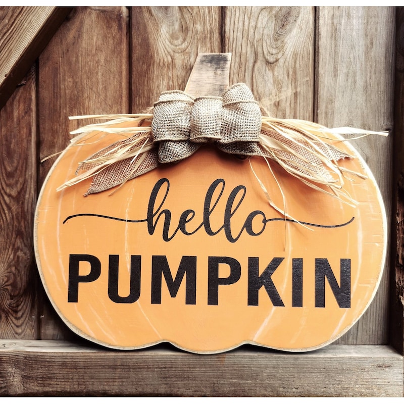 Pumpkin Sign - Etsy