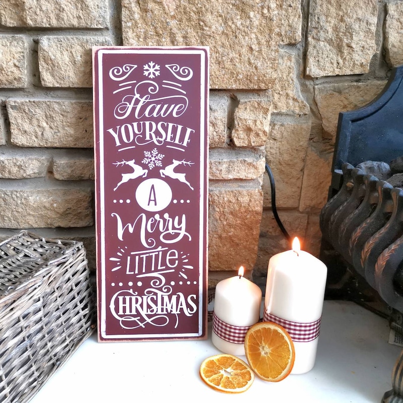 Rustic Christmas Sign - Etsy