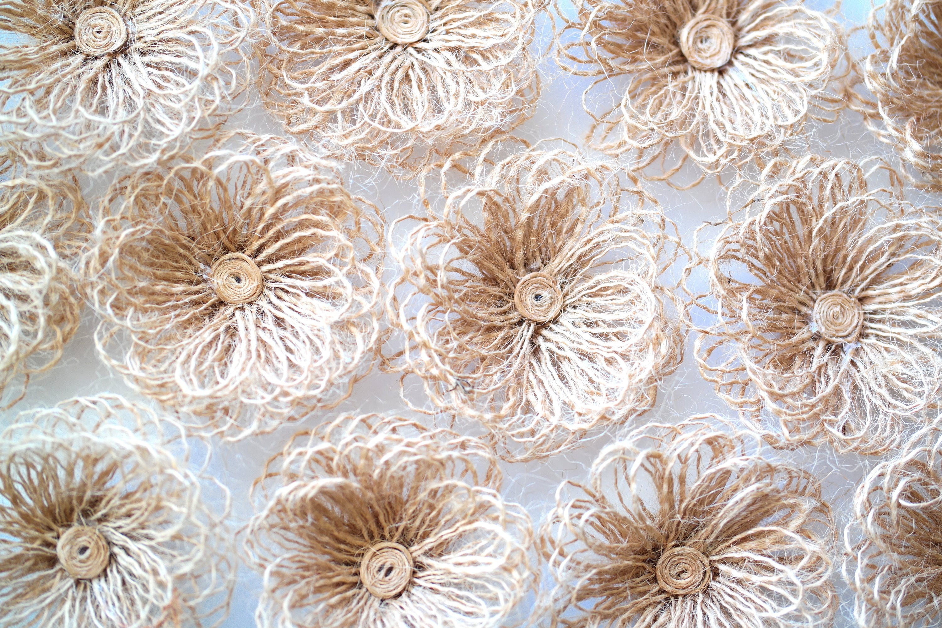 Burlap Fabric Flowers Rustic Home Flower Decoration Wedding - Etsy