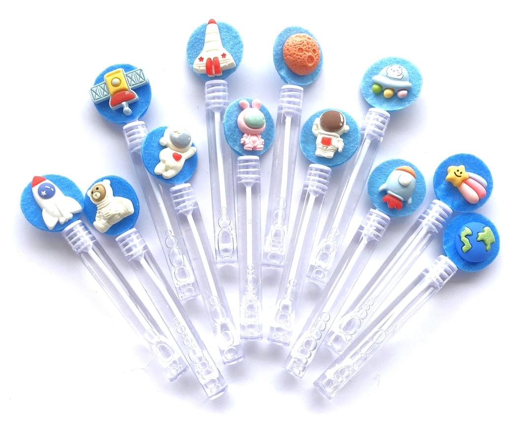Rocket Ship Bubble Wands – Space Birthday Party Favors – Astronaut ...