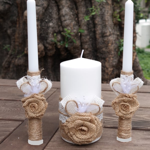 Rustic Unity Candle - Etsy