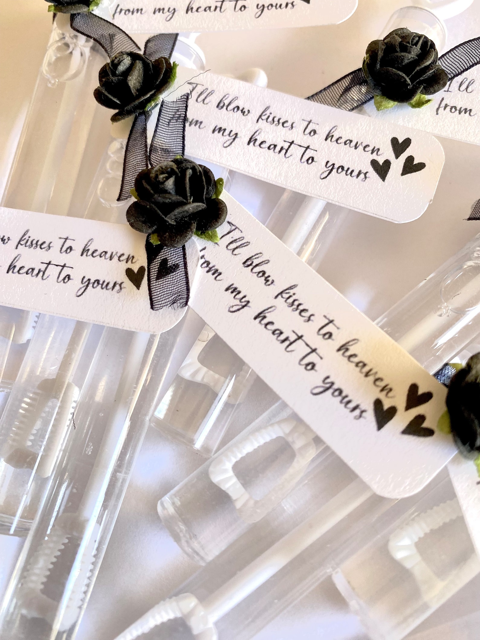Memorial Bubbles Celebration of Life Favors – Personalized Funeral ...