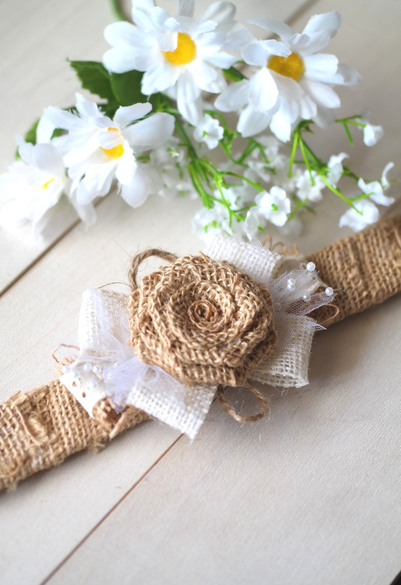 Bridal Wrist Corsage Rustic Wedding Flower Bracelet Rustic - Etsy