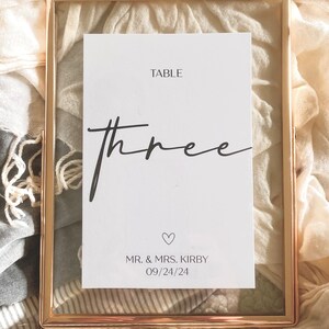 Gold Frame Table Numbers, Wedding Signs, Wedding Seating Chart, Gold ...