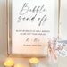 Wedding Send off Bubble Sign, Wedding Ceremony Bubble Wands Sign ...