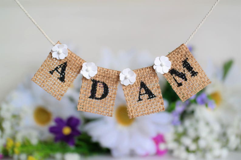 Customized Birthday Mini Cake Topper Mini Burlap Cake - Etsy