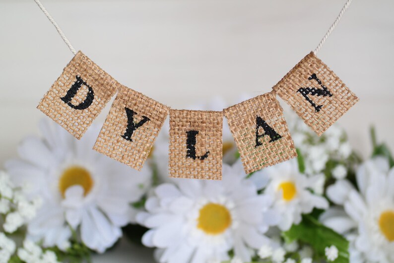 Customized Birthday Mini Cake Topper Mini Burlap Cake - Etsy