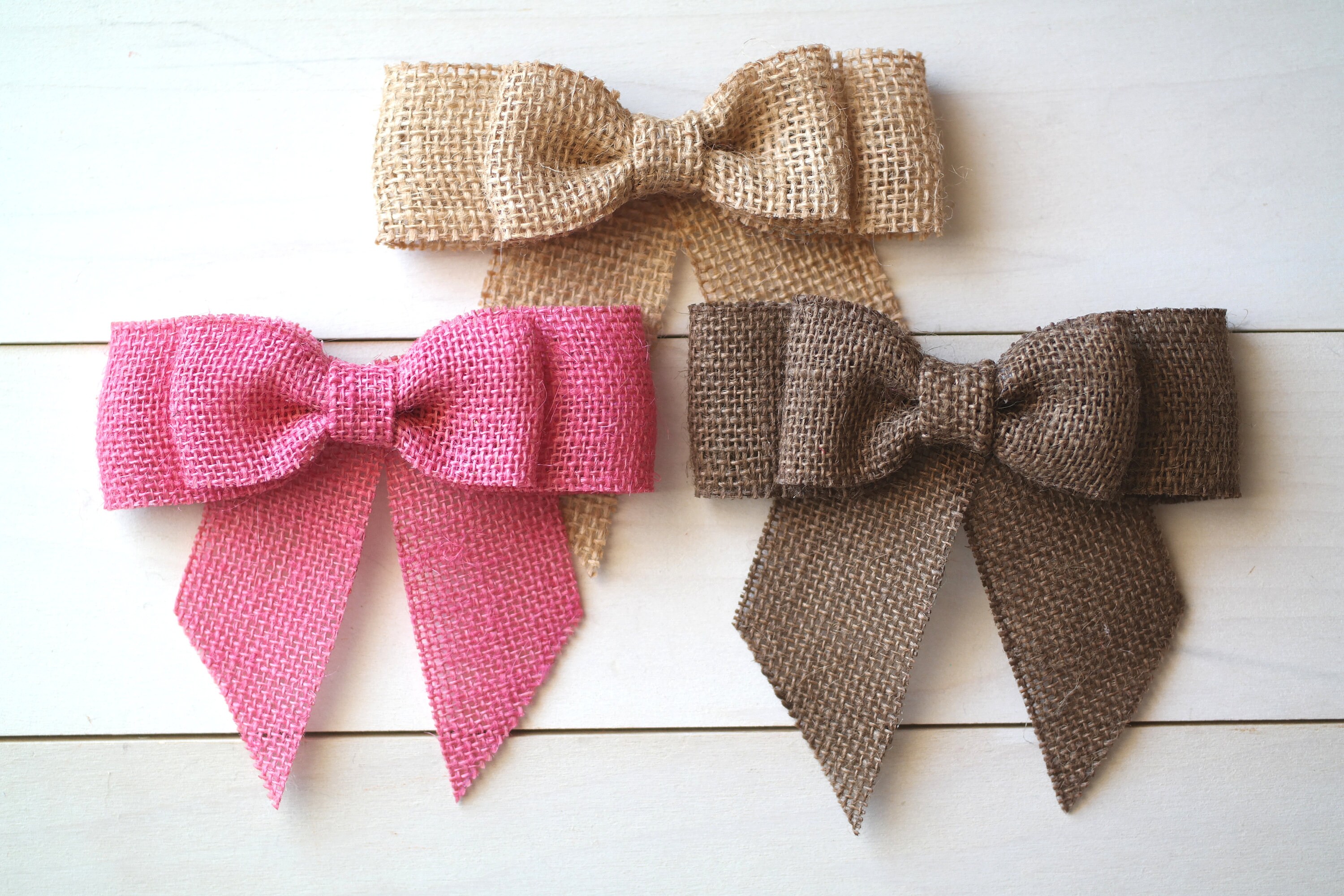 Burlap Bow Fabric Decorative Bow Wedding Chair Bow Aisle - Etsy
