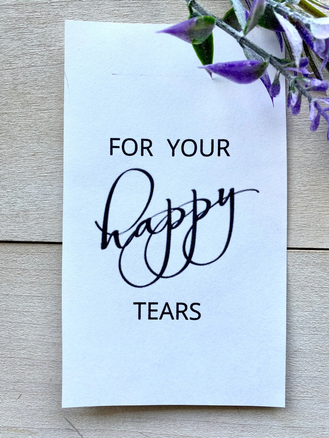 For Your Happy Tears Wedding Tissues Tears of Joy Tissue - Etsy