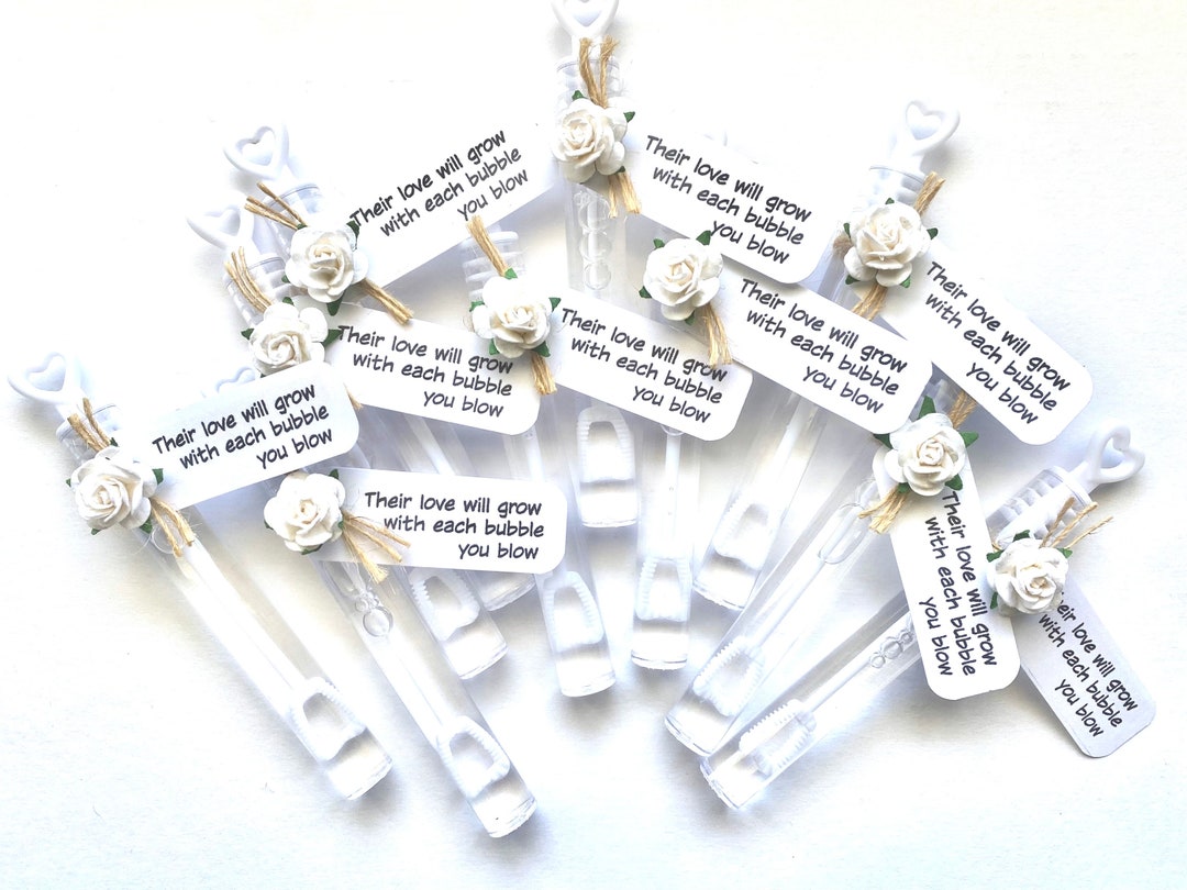Wedding Send off Bubbles - Wedding Ceremony Bubble Wands for Guests ...