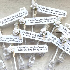 Memorial Service Bubble Wands – Celebration of Life Sympathy Favor ...
