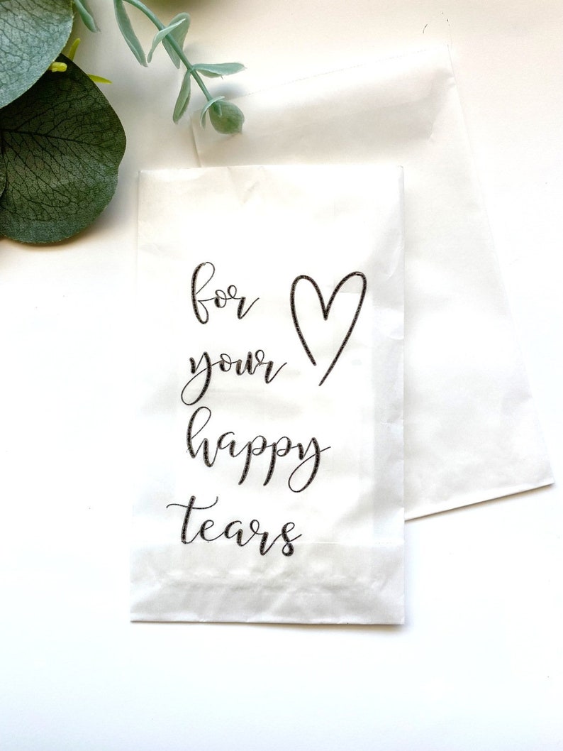For Your Happy Tears Wedding Tissues Tears of Joy Tissue - Etsy