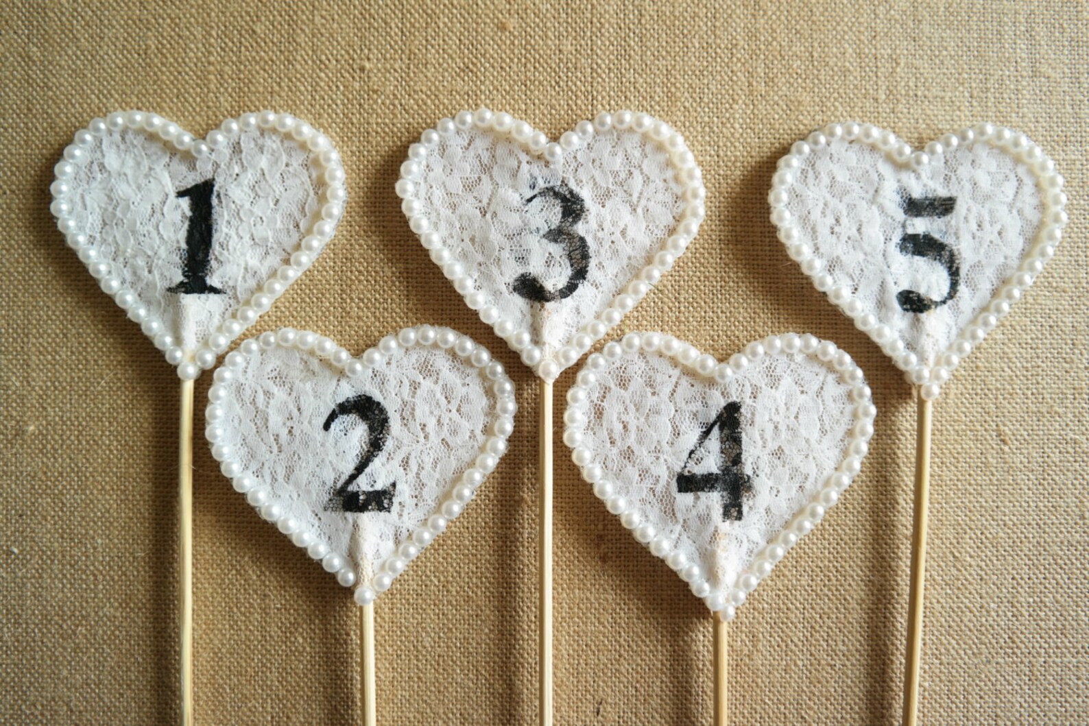 Wedding Seating Plan Heart Table Numbers, Wedding Centerpiece Number ...