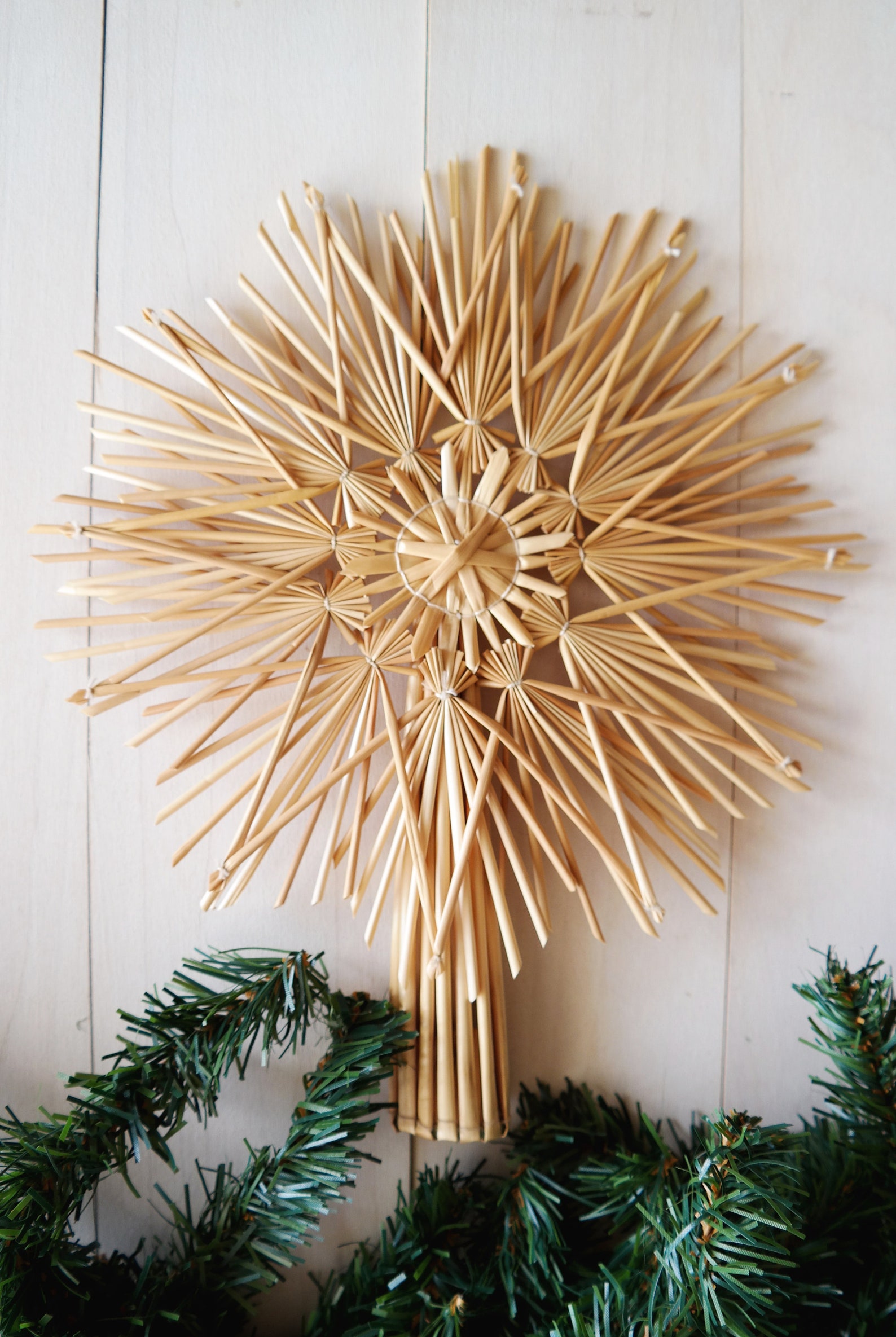 Christmas Star Tree Topper Rustic Christmas Straw Star Topper - Etsy