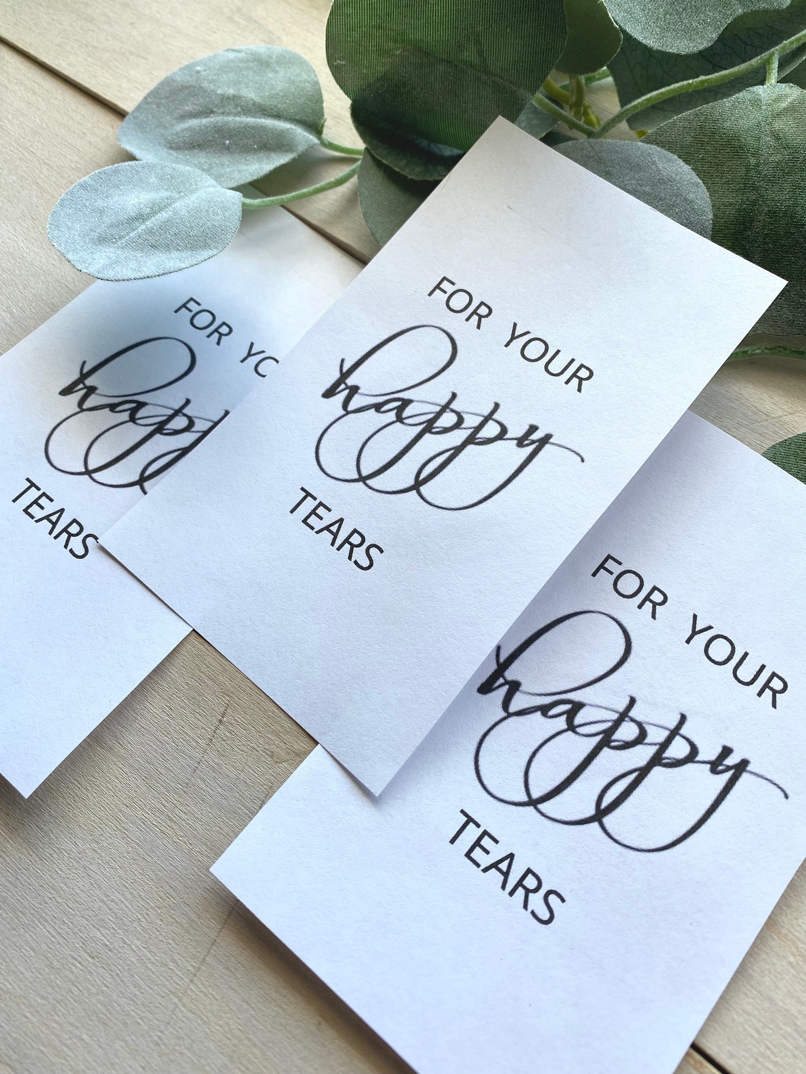 For Your Happy Tears Wedding Tissues Tears of Joy Tissue - Etsy