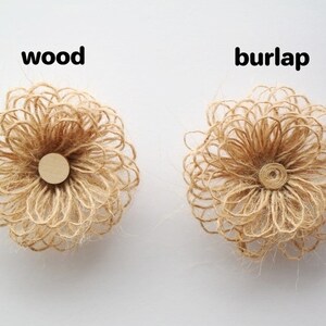 White Rustic Burlap Flowers - Fabric Artificial DIY Flowers - Craft ...