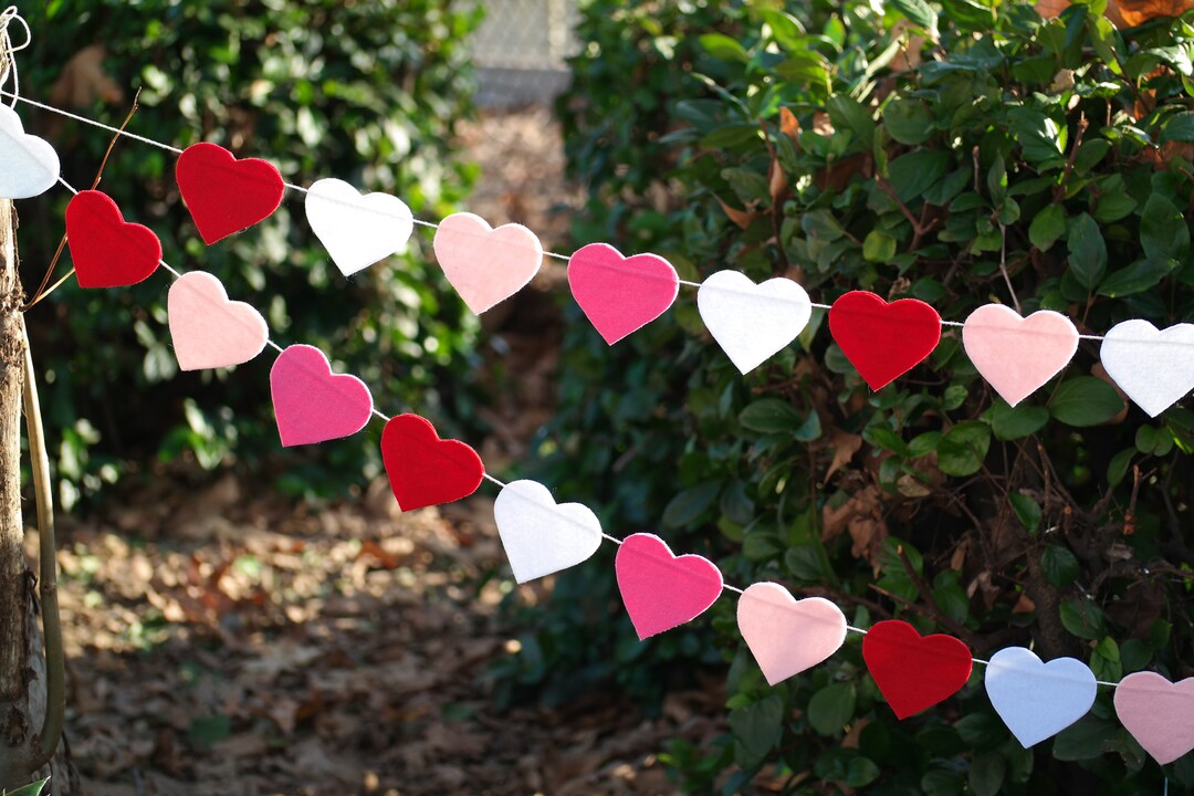 Valentine's Day Heart Garland, Valentine's Decoration, Party Heart ...