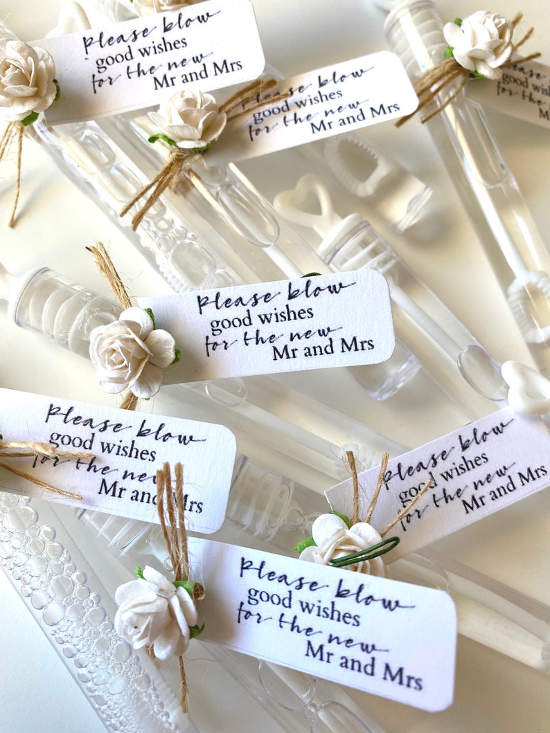 Wedding Send off Bubbles Wedding Ceremony Bubble Wands - Etsy