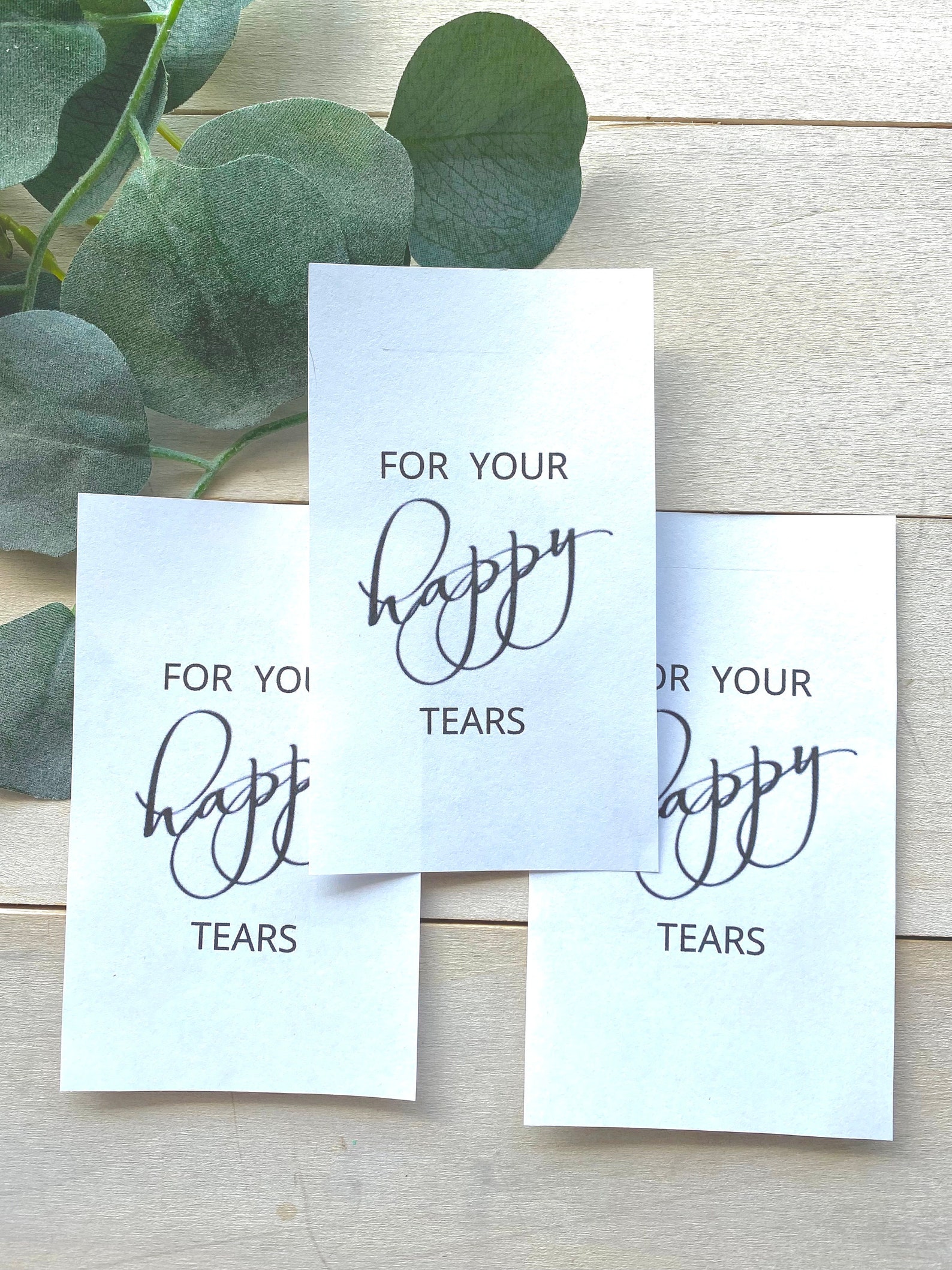 For Your Happy Tears Wedding Tissues Tears of Joy Tissue - Etsy