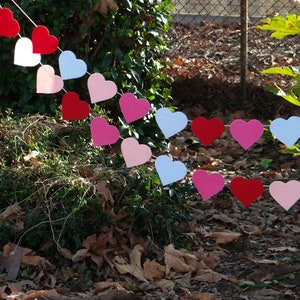 Valentine's Day Heart Garland, Valentine's Decoration, Party Heart ...