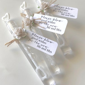 Wedding Send off Bubbles Wedding Ceremony Bubble Wands - Etsy