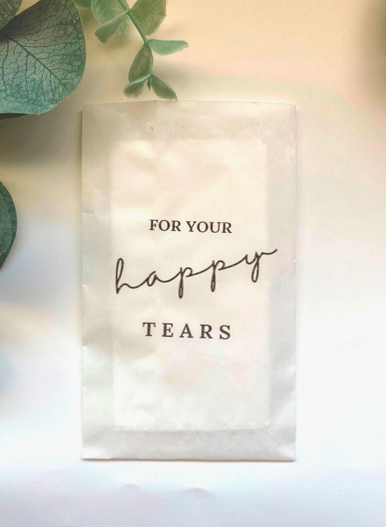 For Your Happy Tears Wedding Tissues Tears of Joy Tissue - Etsy
