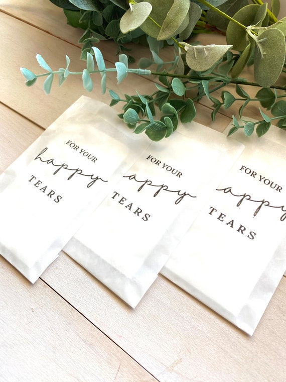 For Your Happy Tears Wedding Tissues Tears of Joy Tissue - Etsy