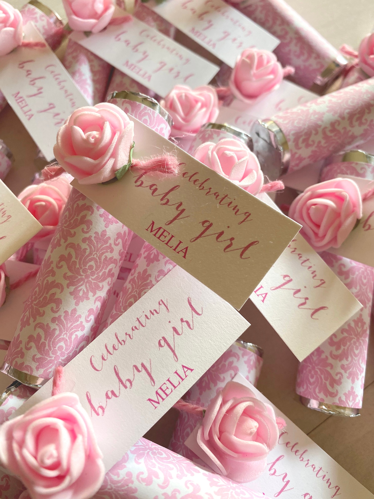 Baby Girl Pink Party Favors Baby Shower or Birthday Girl - Etsy