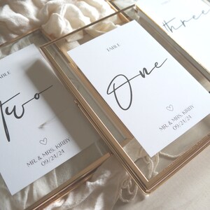 Gold Frame Table Numbers, Wedding Signs, Wedding Seating Chart, Gold ...