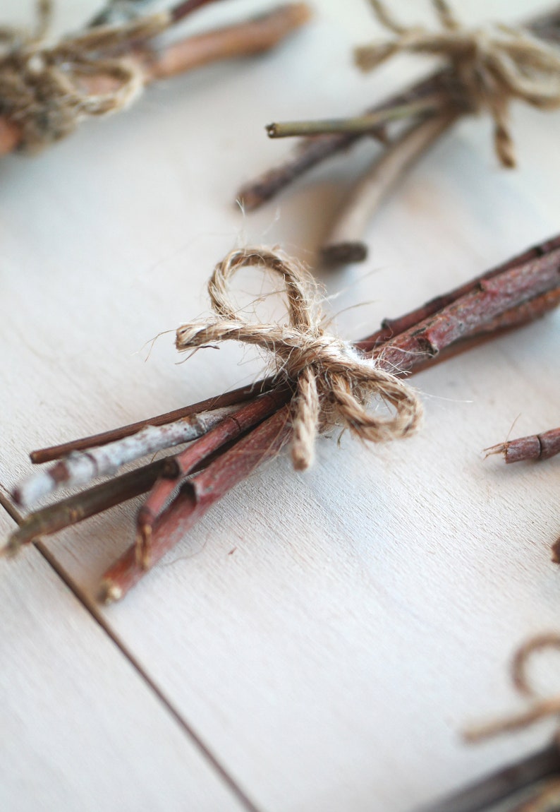 Christmas Tree Ornament Natural Tree Sticks Ornament - Etsy