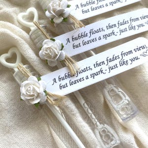 Memorial Service Bubble Wands – Celebration of Life Sympathy Favor ...