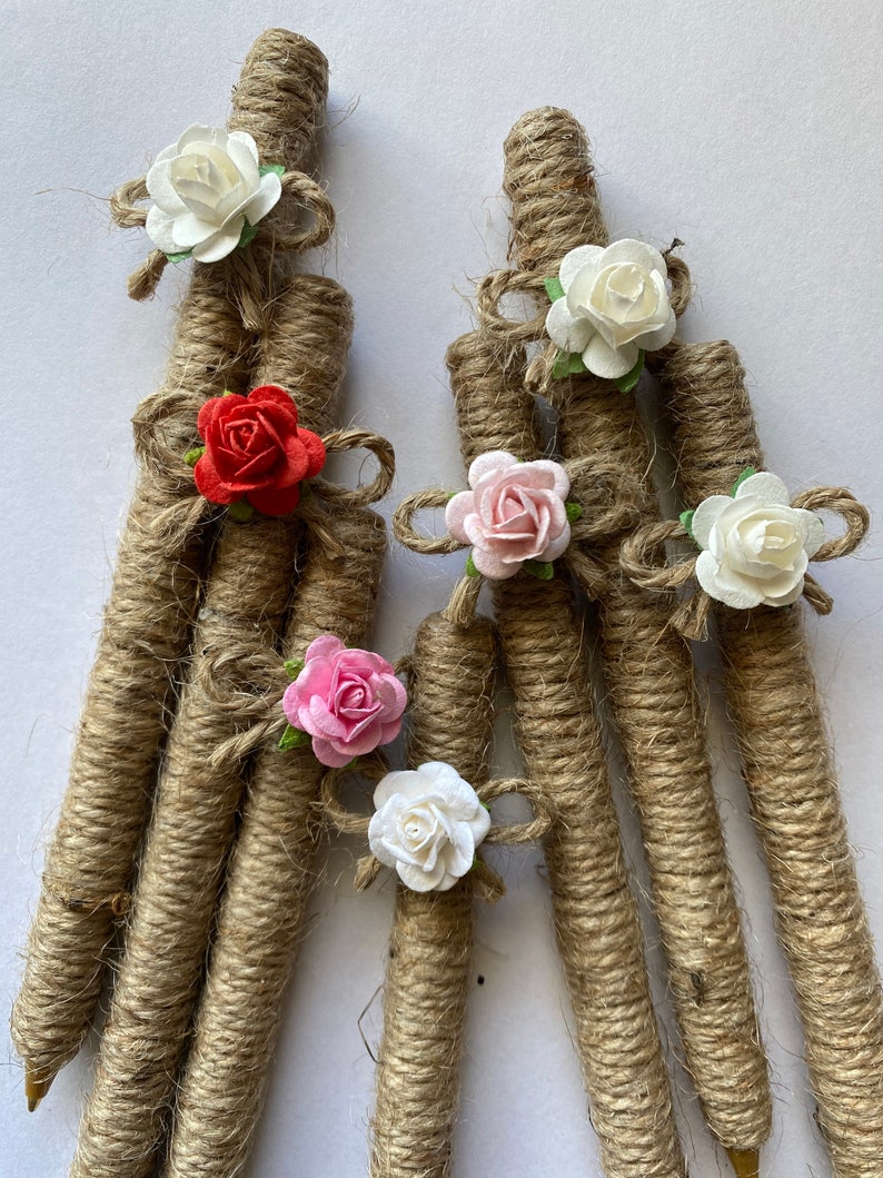 Rustic Wedding Guest Book Pen, Flower Decorative Pen - Etsy