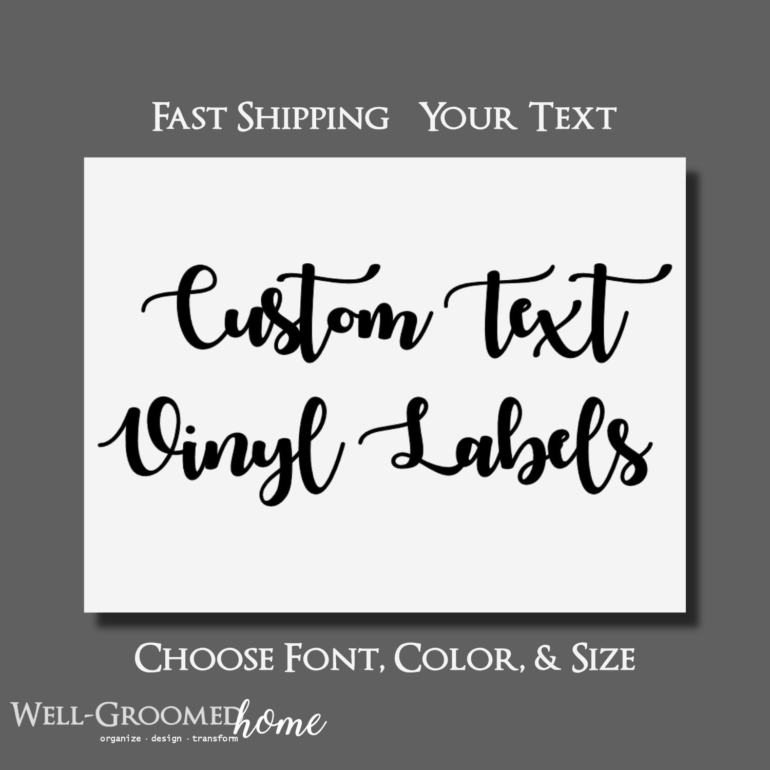 Custom Vinyl Labels Custom Vinyl Decals Custom Tumbler | Etsy