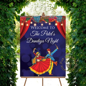 Garba Welcome Poster as Garba Welcome Signs, Garba Celebrations Posters ...