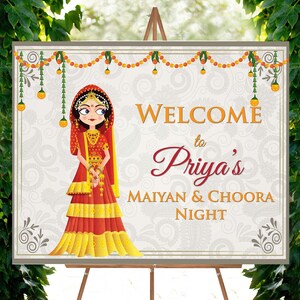 Choora Sign Welcome Kaleere Digital Sign Printable Welcome Sign Maiyan ...