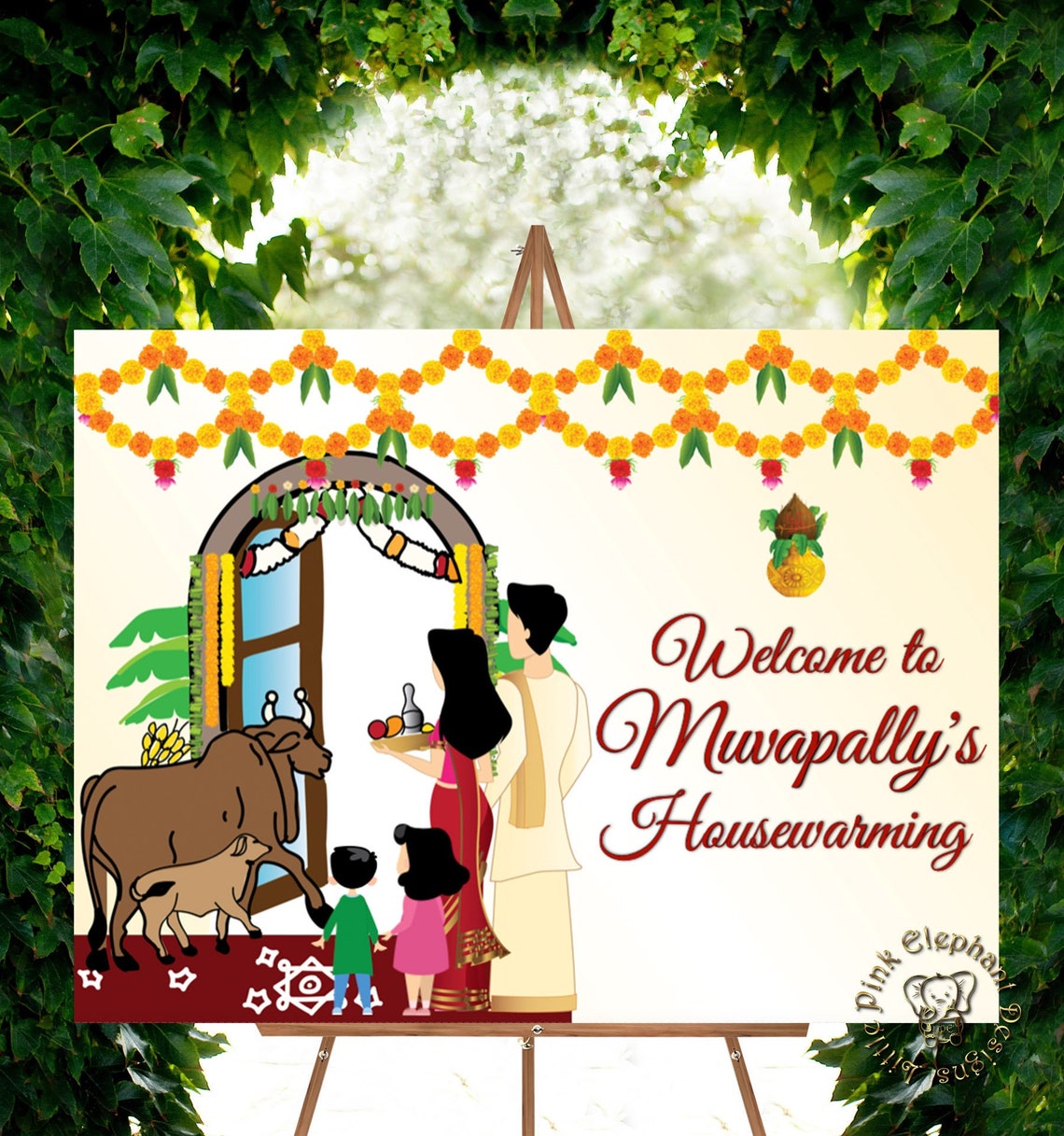 Housewarming Welcome Board as Grihapravesh Welcome Sign House - Etsy