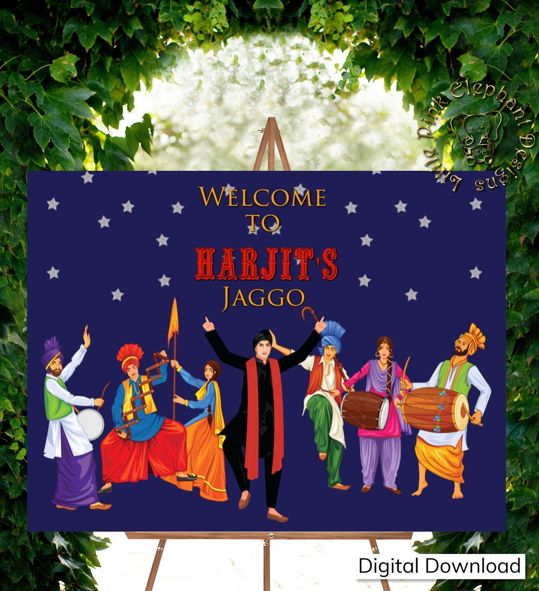Jaggo Welcome Signs & Punjabi Wedding Decor Signage, Jaggo Signs Desi ...
