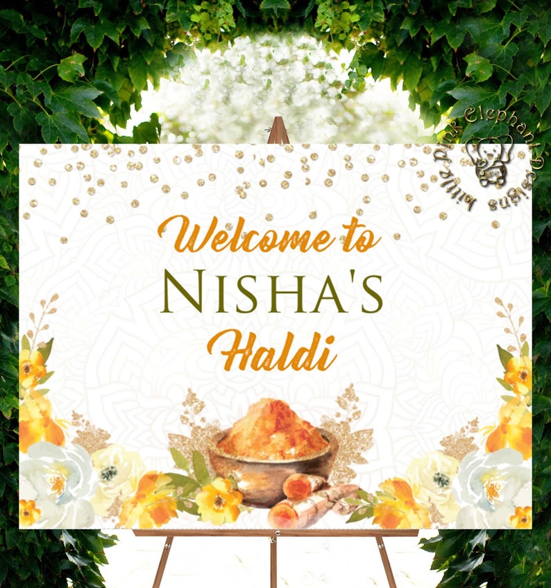 Buy Haldi Sign as Welcome to Haldi Signs Haldi Welcome Signs & Online ...