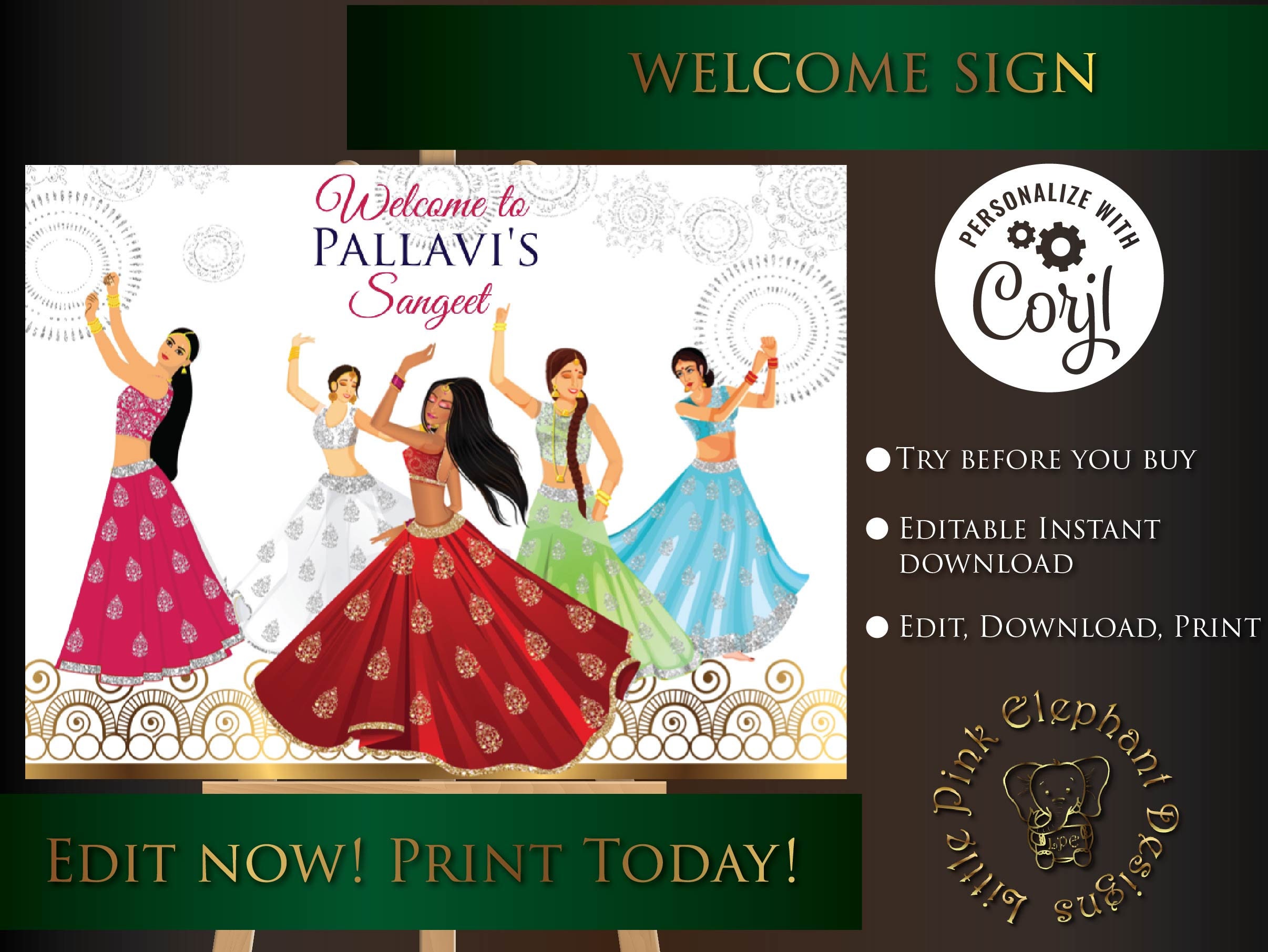 Sangeet Signages in Sangeet Poster Sangeet Signs & Sangeet - Etsy India