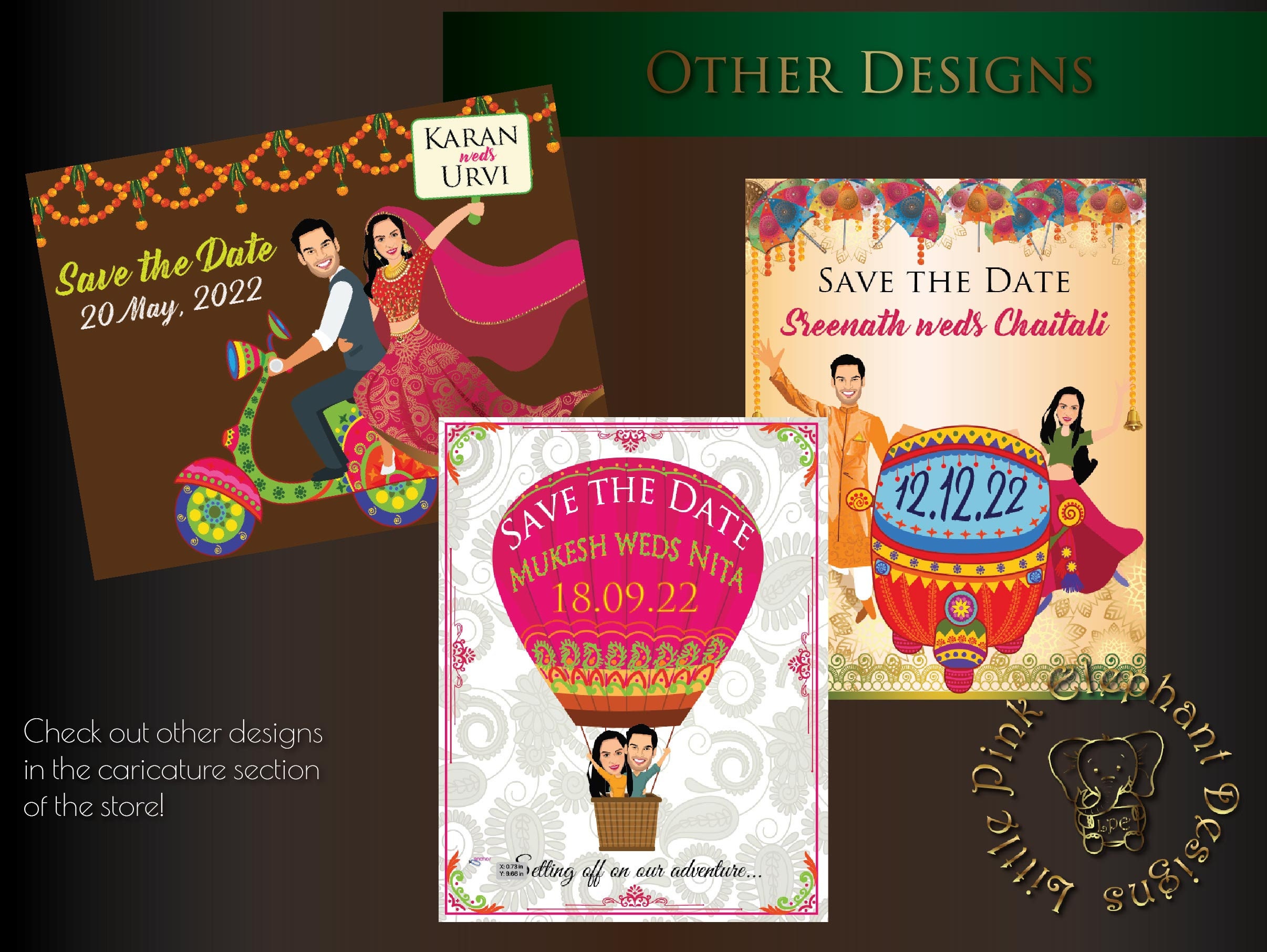 Caricature Portrait Wedding Sign as Wedding Portrait Illustrations ...
