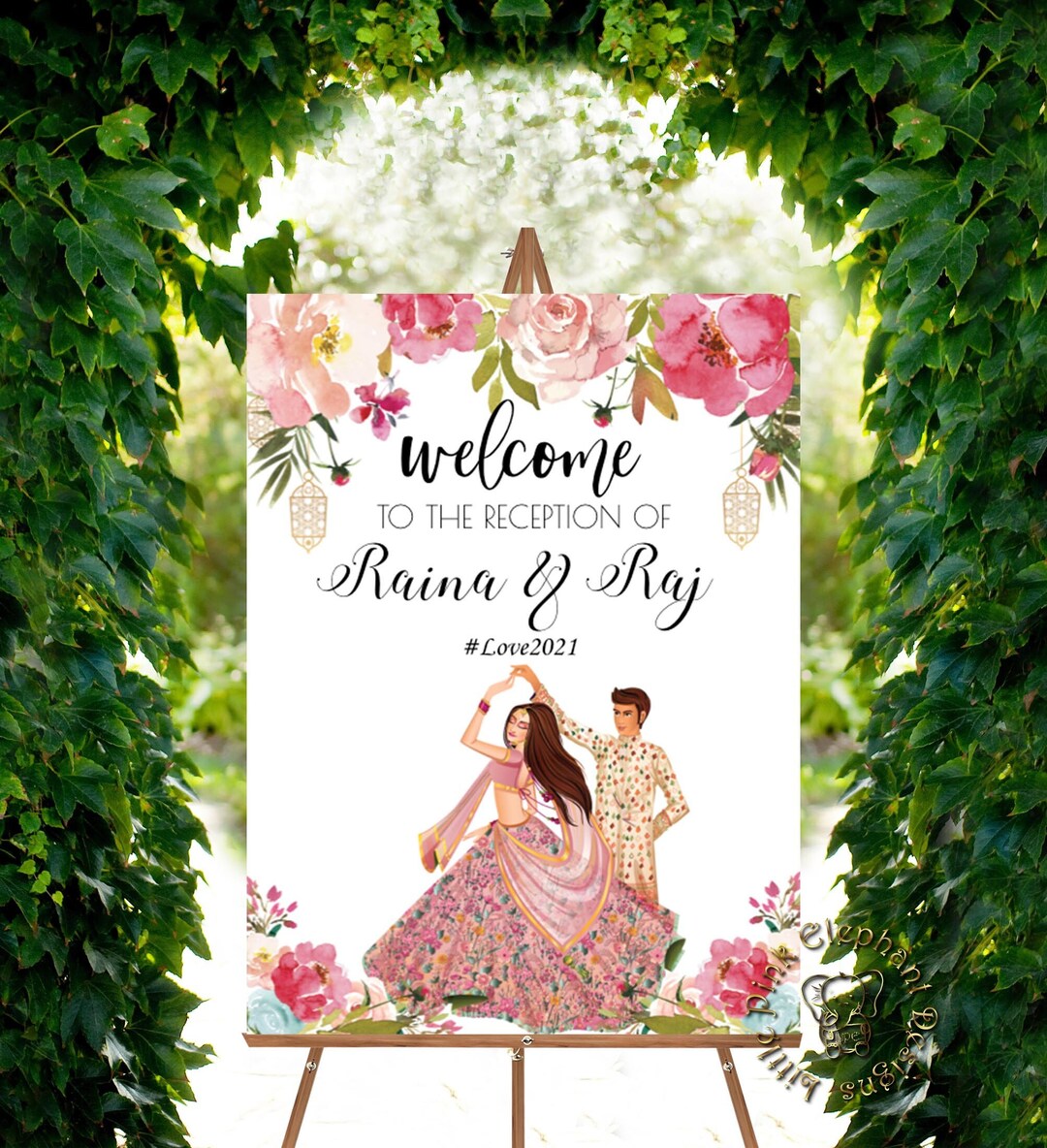 Sangeet Sign as Indian Wedding Sign, Sangeet Welcome Sign, Jago Party ...