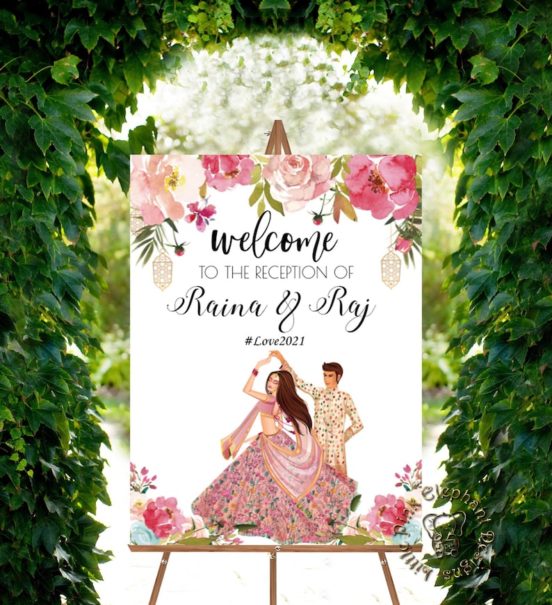 Sangeet Sign as Indian Wedding Sign Sangeet Welcome Sign - Etsy
