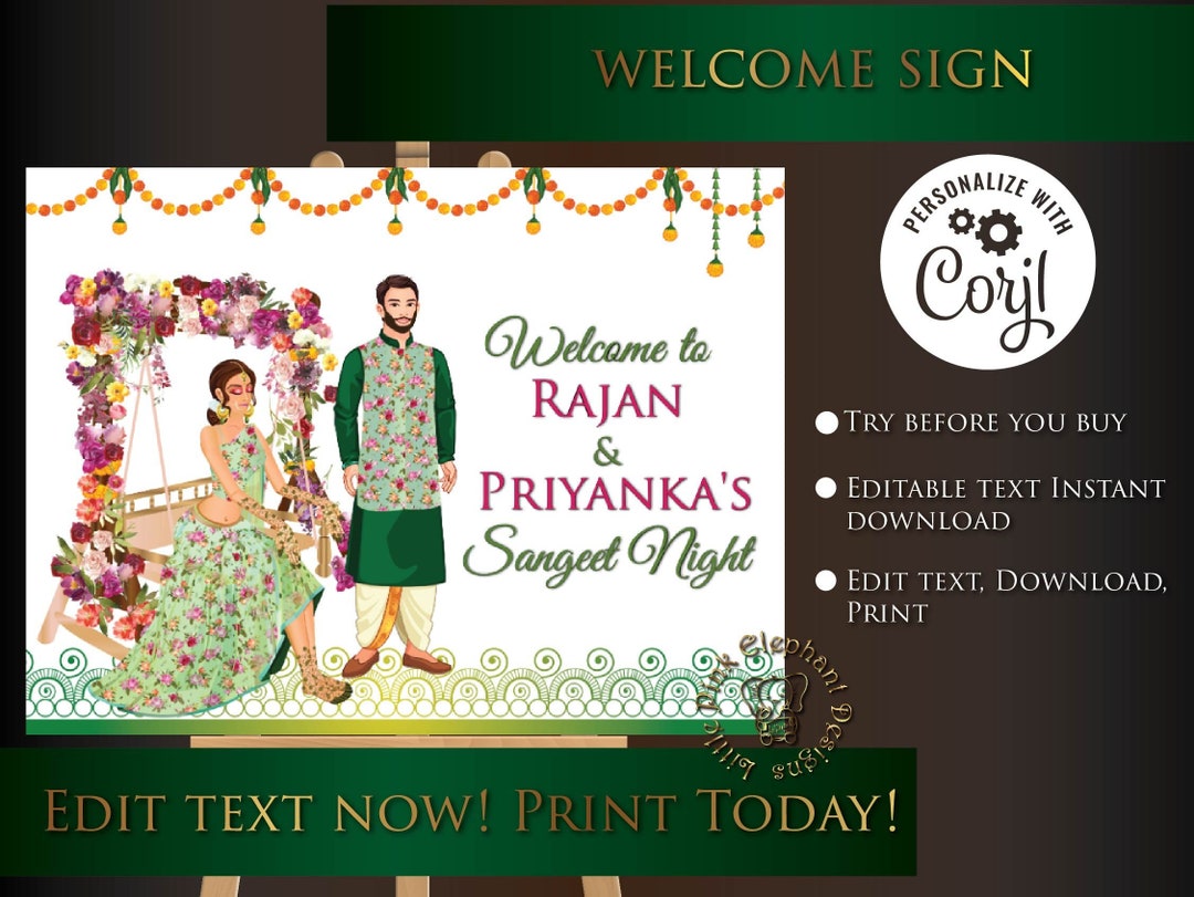 Mehendi Signs in Indian Wedding Posters, Mehndi Entrance Signs ...