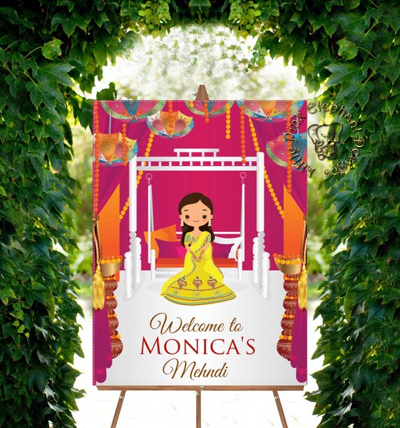 Mehndi Sign as Indian Wedding Sign Mehendi Sign Mehndi - Etsy