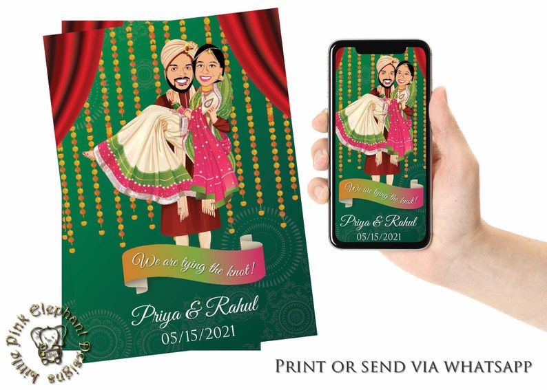 Caricature Portrait Wedding Sign as Wedding Portrait Illustrations ...