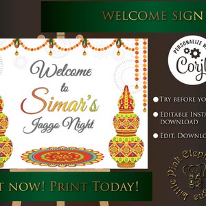 Jaggo Sign as Jago Decor, Jaggo Welcome Signs & Jaggo Wedding Sign ...
