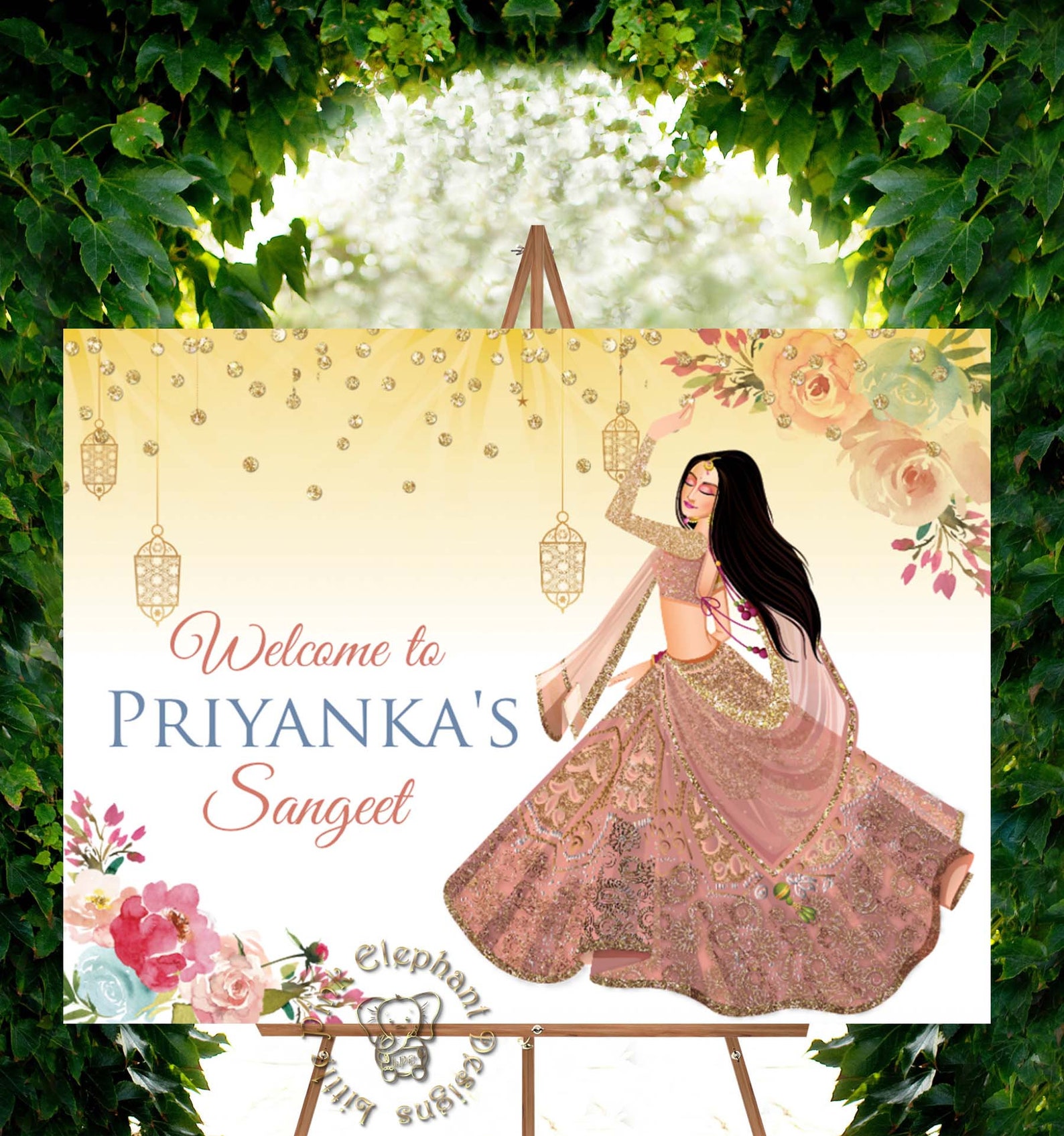 Ladies Sangeet Signs as Jaggo Signs, Welcome to Sangeet Posters ...