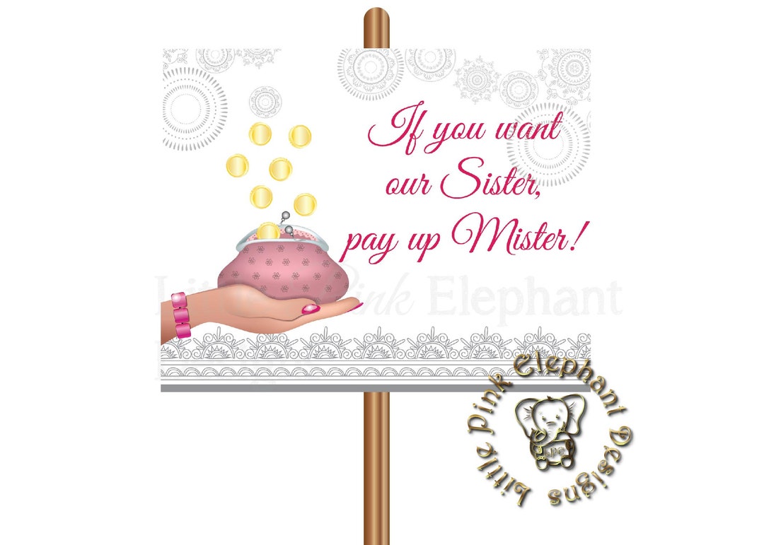 Desi Wedding Signs as Fun Wedding Signs, Saaliyon Ka Rake Dhyan Sign ...