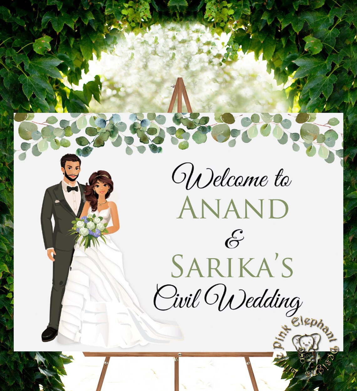 Civil Wedding Sign as Indian Civil Wedding Welcome Signages, Wedding ...