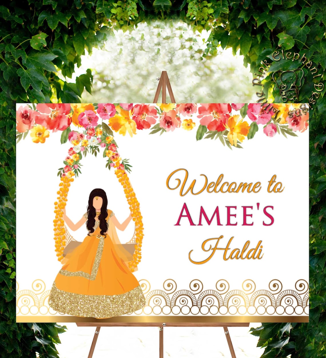 Haldi Welcome Signs as Haldi Decoration Haldi Signs as Haldi - Etsy